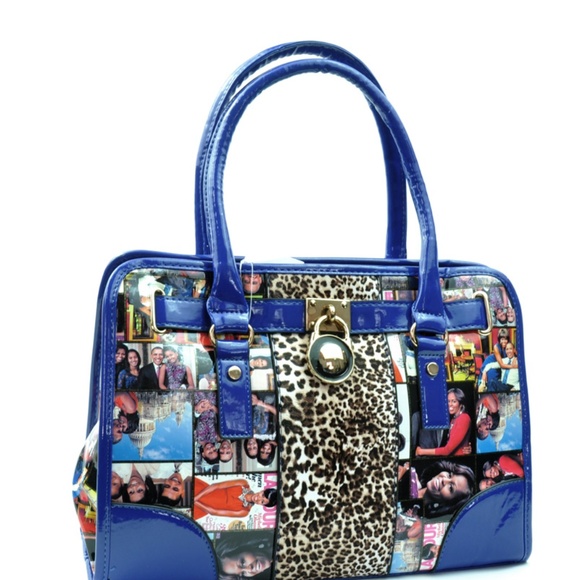 Bags | Michelle Obama Padlock Leopard Satchel Handbags | Poshmark